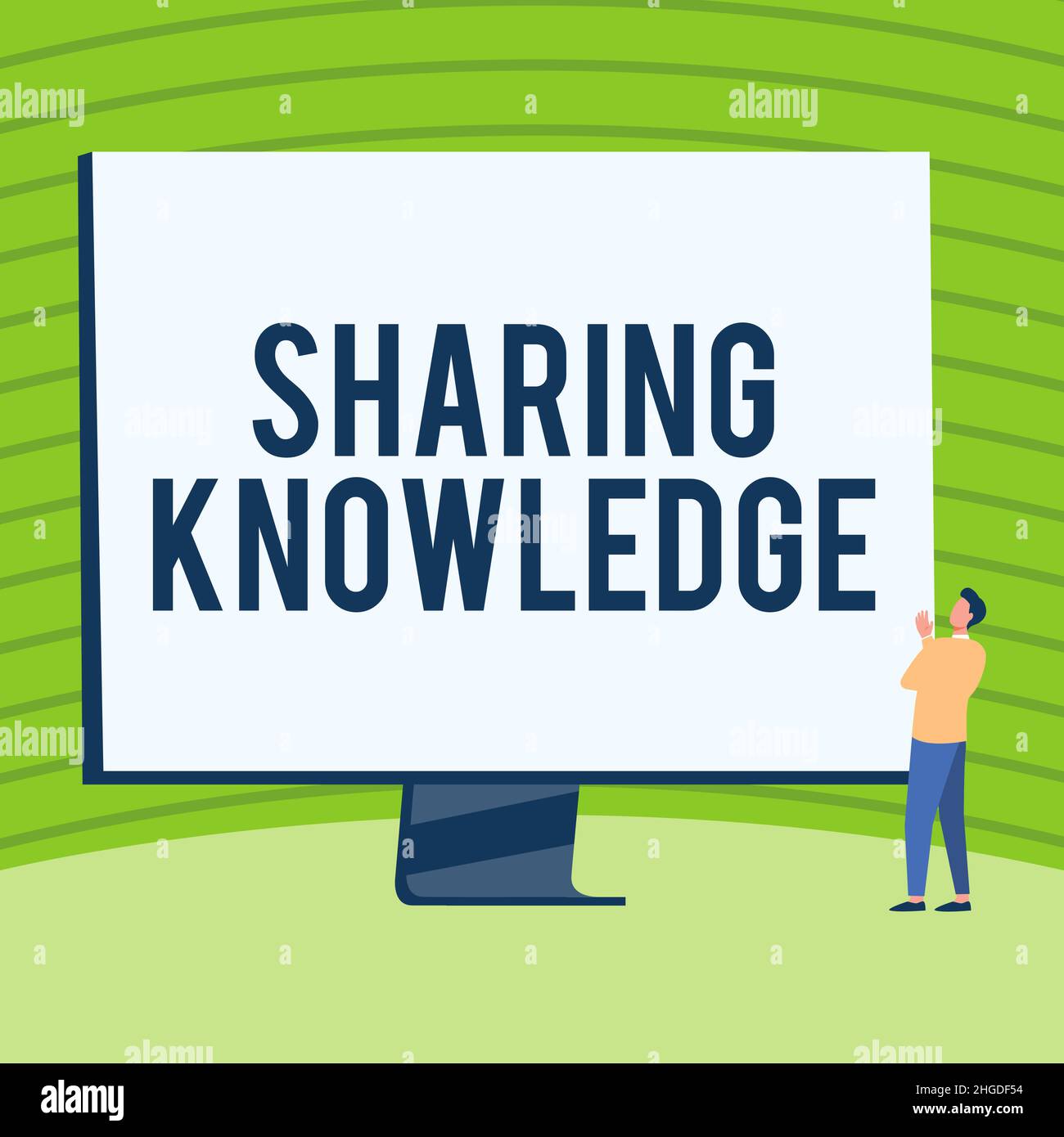 Hand writing sign Sharing Knowledge, Internet Concept activity through ...