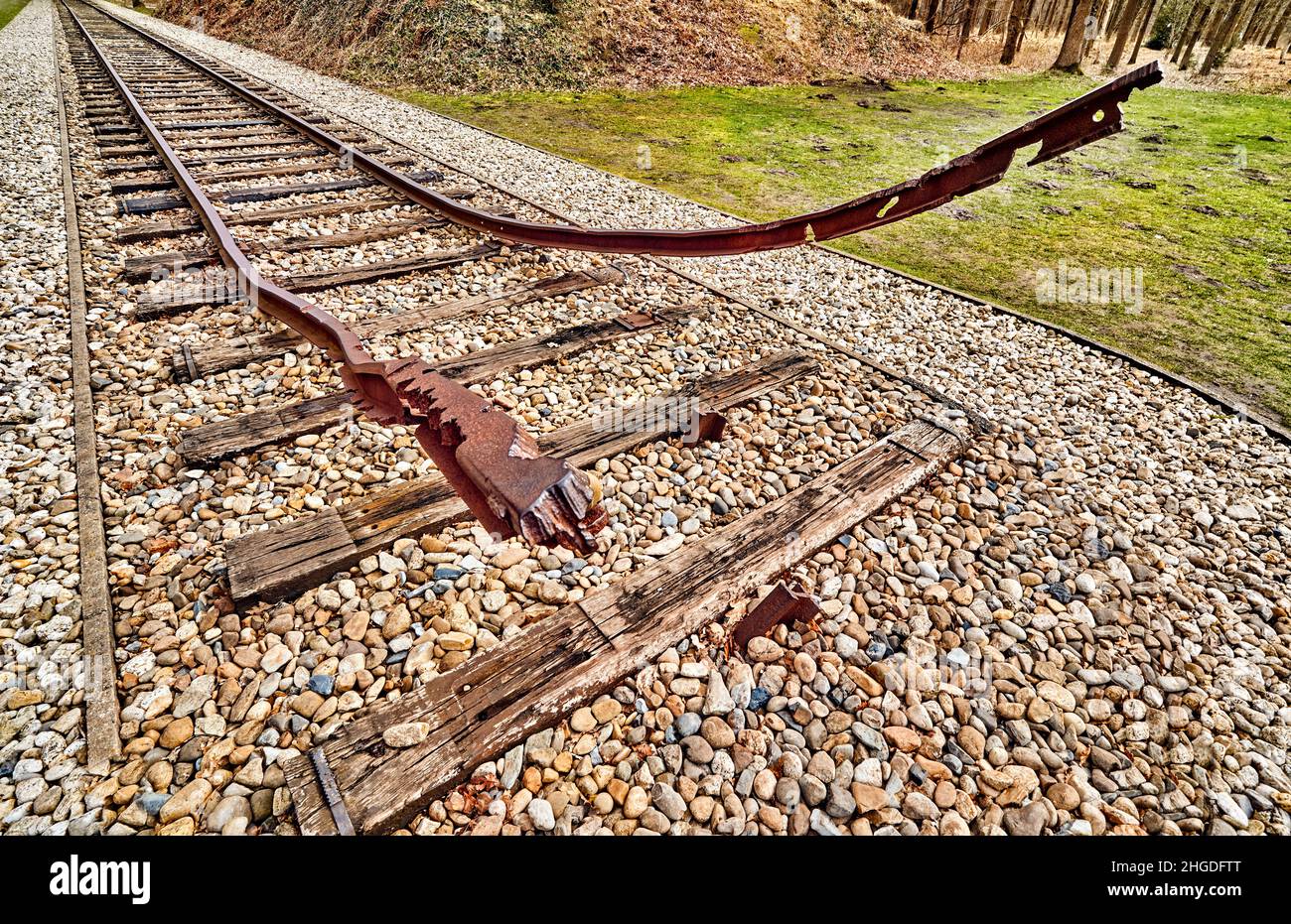 Broken rail problem hi-res stock photography and images - Alamy