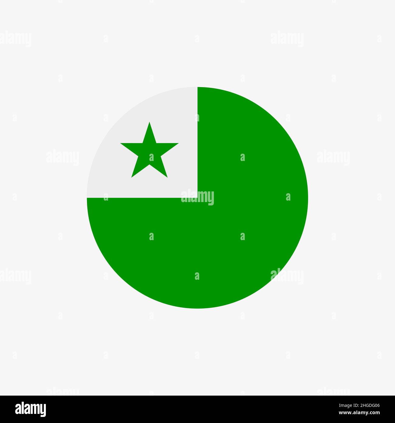 The flag of Esperanto in a circle Stock Vector Image & Art - Alamy