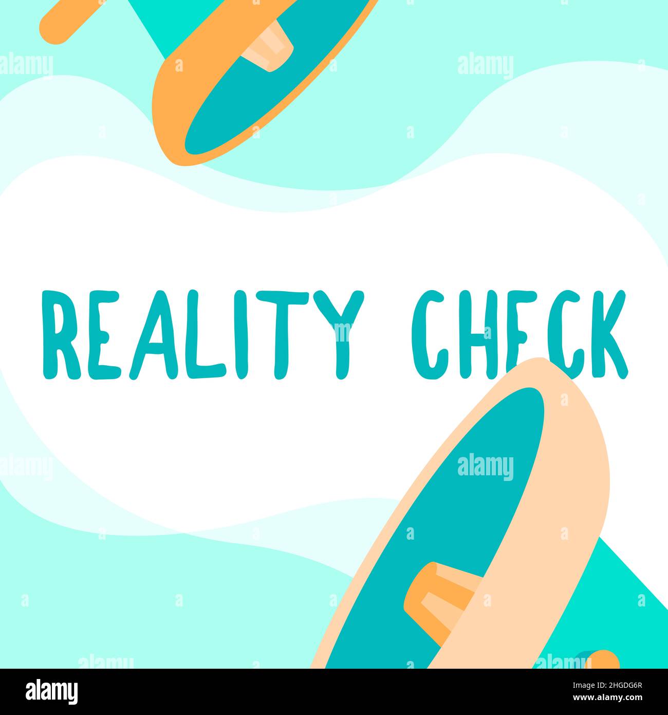 Conceptual caption Reality Check, Concept meaning making the person ...