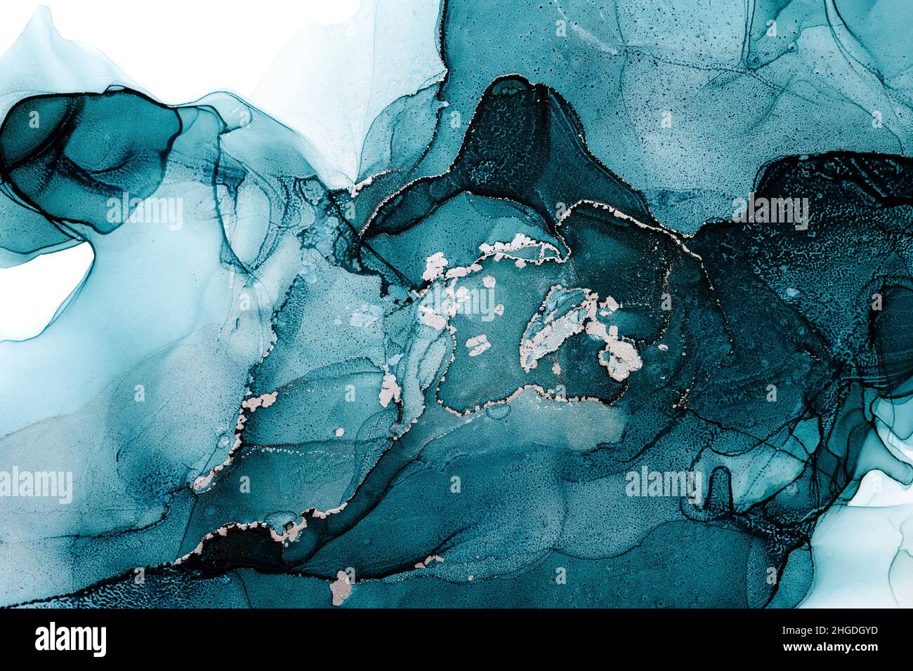 Alcohol Ink Abstract Texture Translucent. Shiny Silver Metallic Marble ...