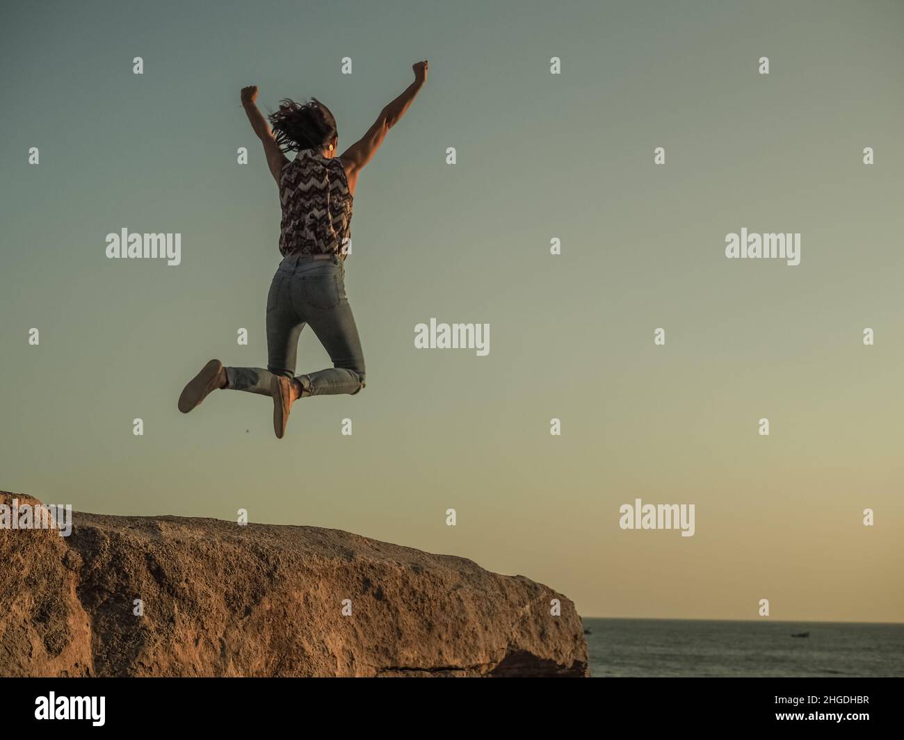 Triumphant pose hi-res stock photography and images - Alamy