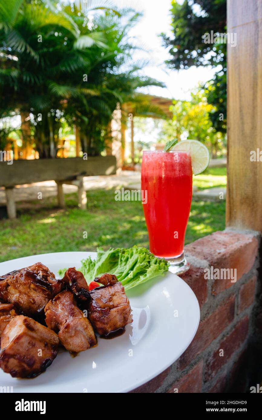 Delicious and spectacular Colombian food Stock Photo - Alamy