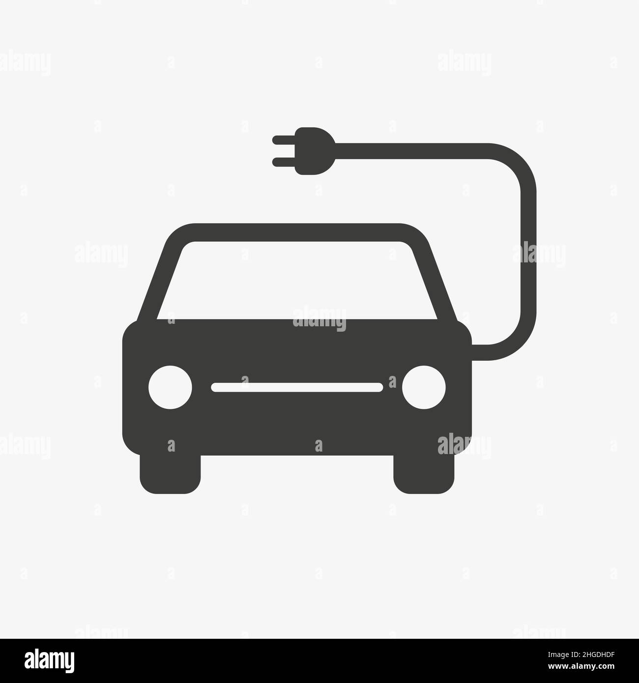 Electric car vector icon on white background Stock Vector Image & Art ...