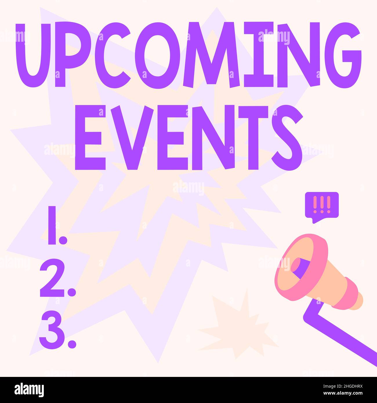 Writing displaying text Upcoming Events, Word Written on a planned ...