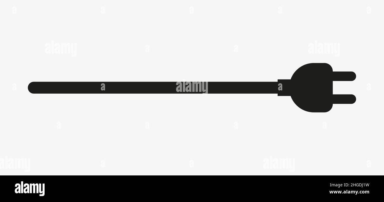 Electric cable vector icon on white background Stock Vector Image & Art ...