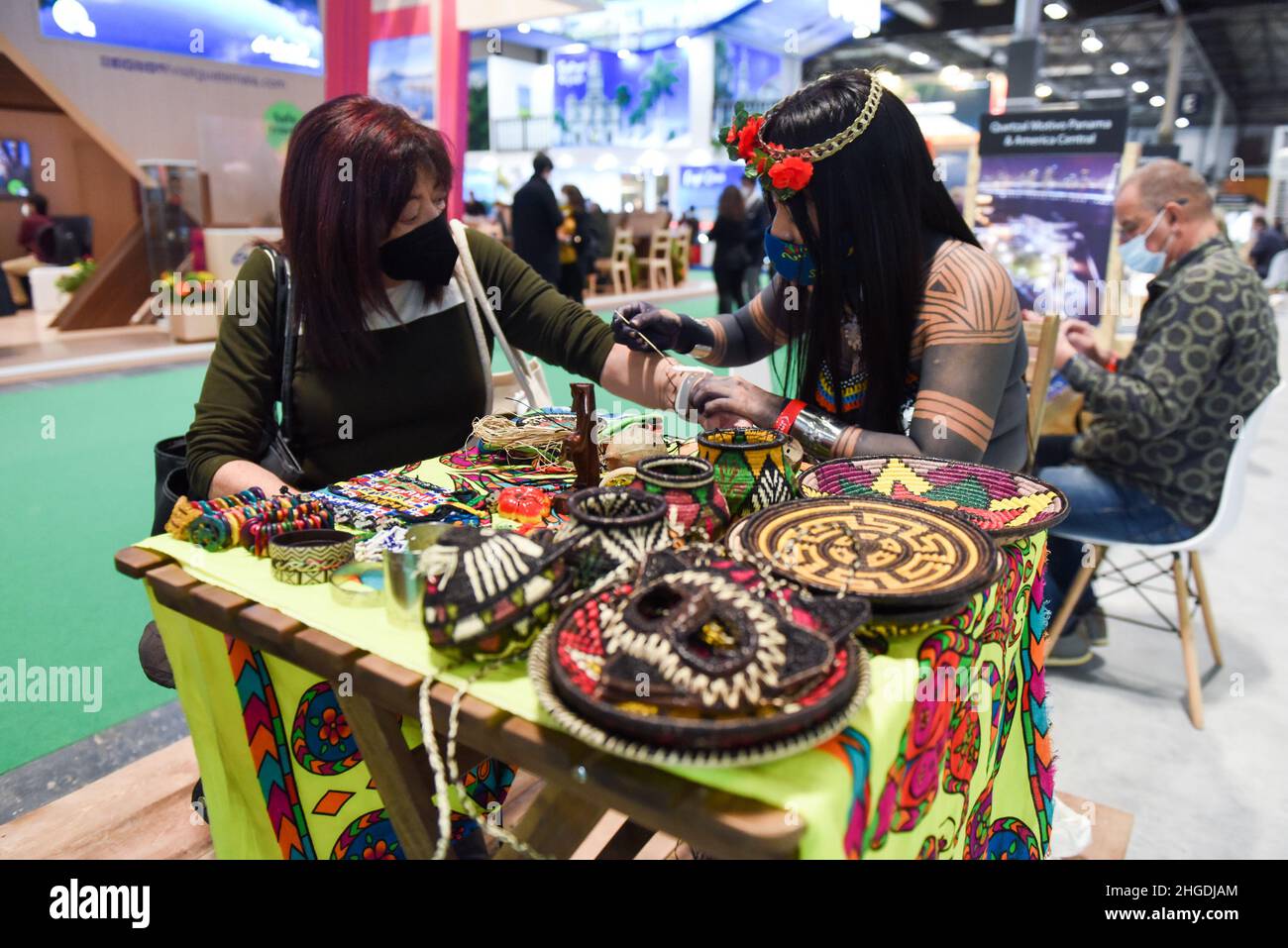 Madrid, Spain. 19th Jan, 2022. People visit the 42nd edition of the ...