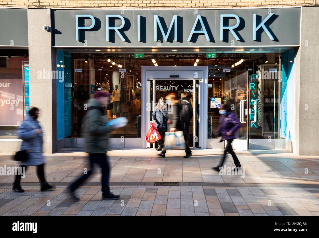A branch of Primark in Burnley, Lancashire, as around 400 jobs are set ...