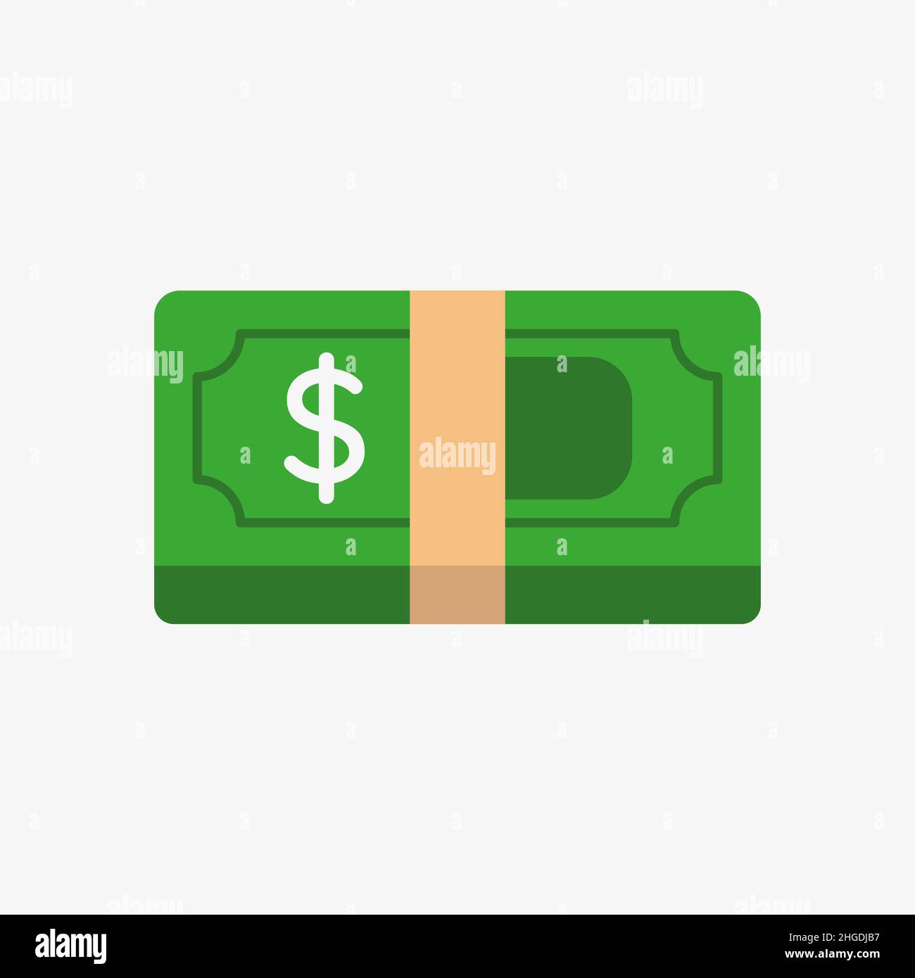 Dollar icon. American currency symbol on banknote Stock Vector Image ...