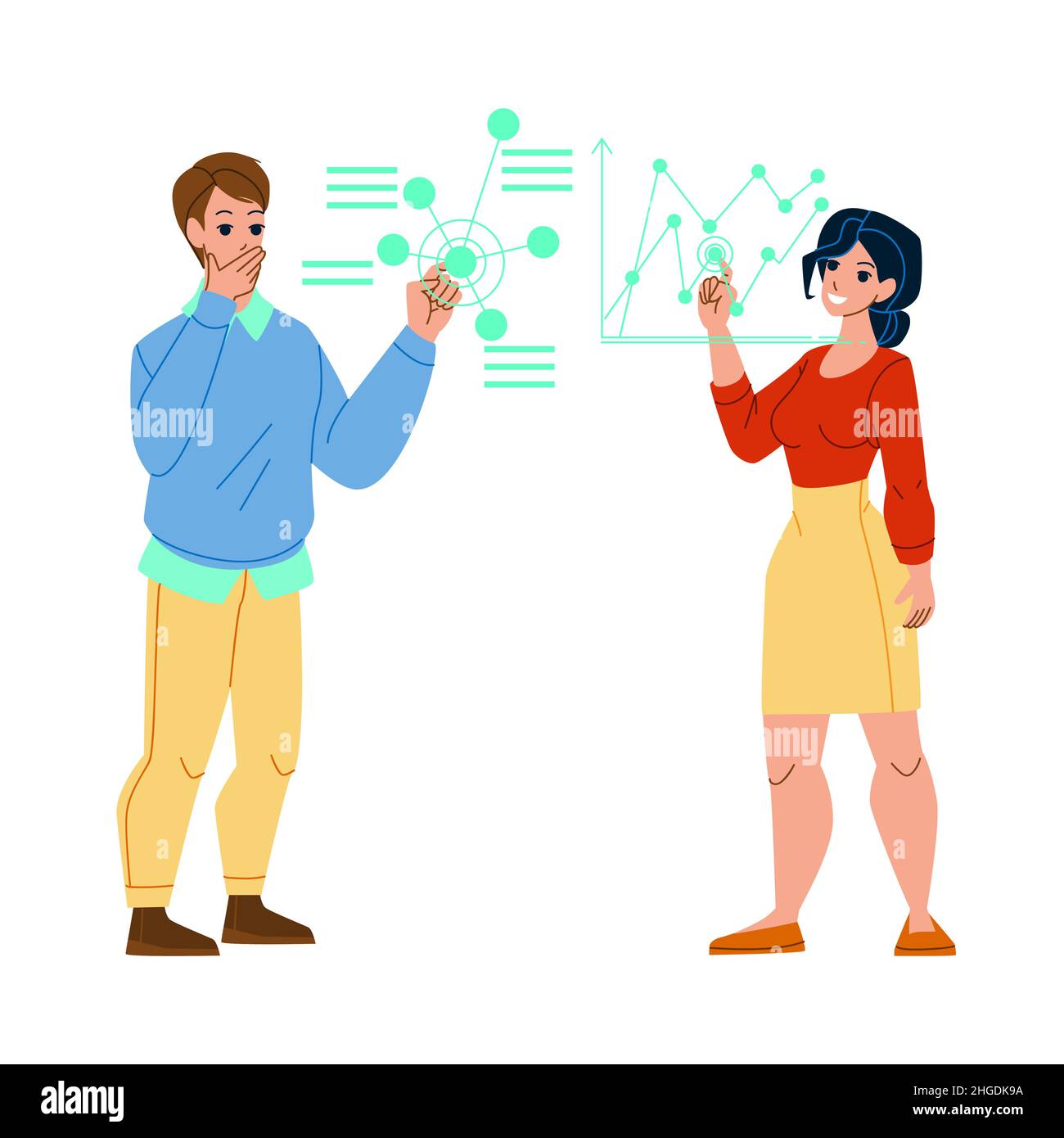 data visualisation vector Stock Vector Image & Art - Alamy