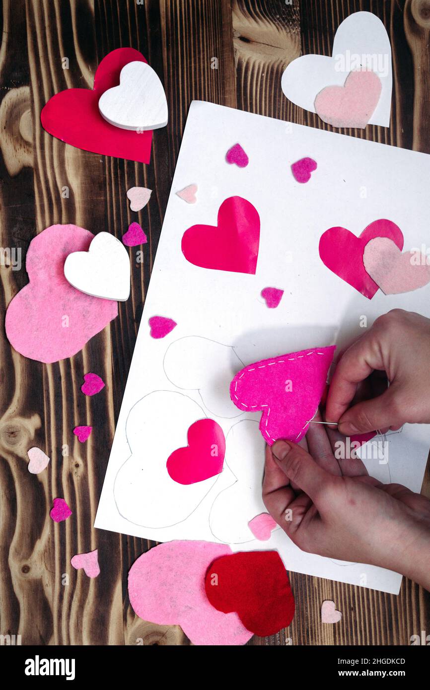 Valentines diy. Step by step instructions for handmade valentine. Craft ...