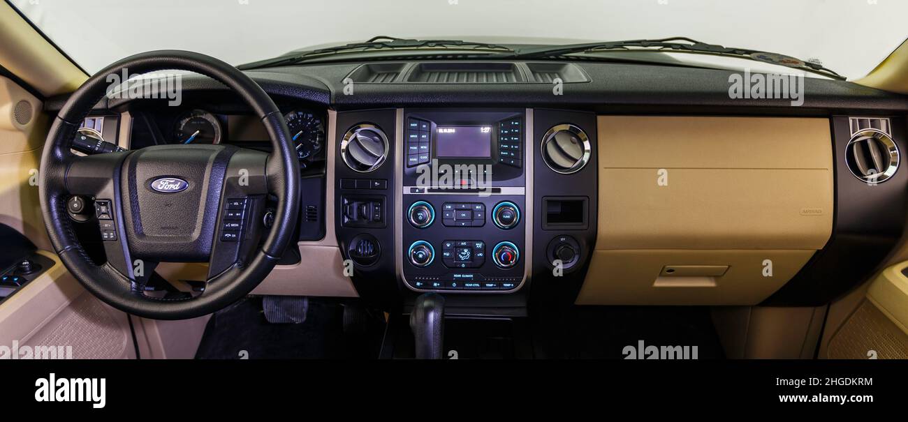 The dashboard of a car Stock Photo - Alamy