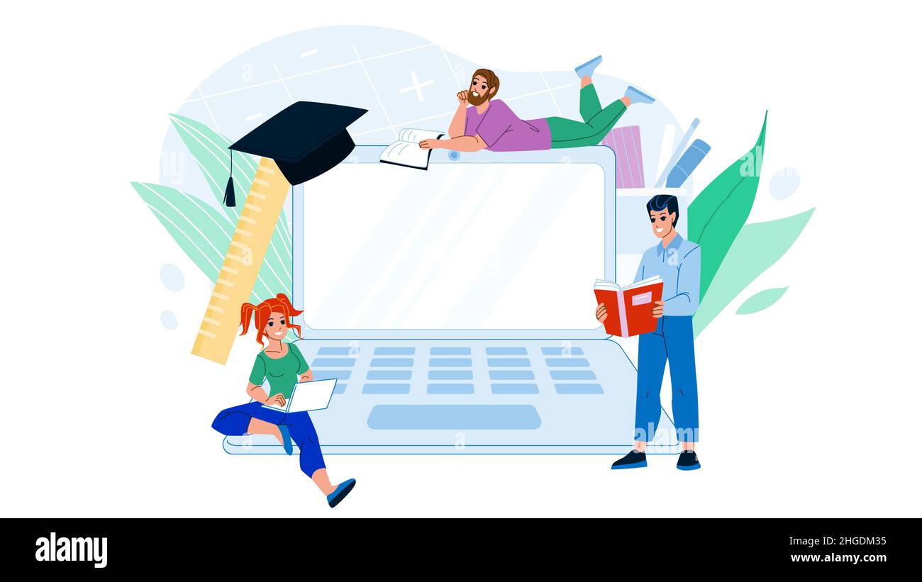 laptop learning vector Stock Vector Image & Art - Alamy