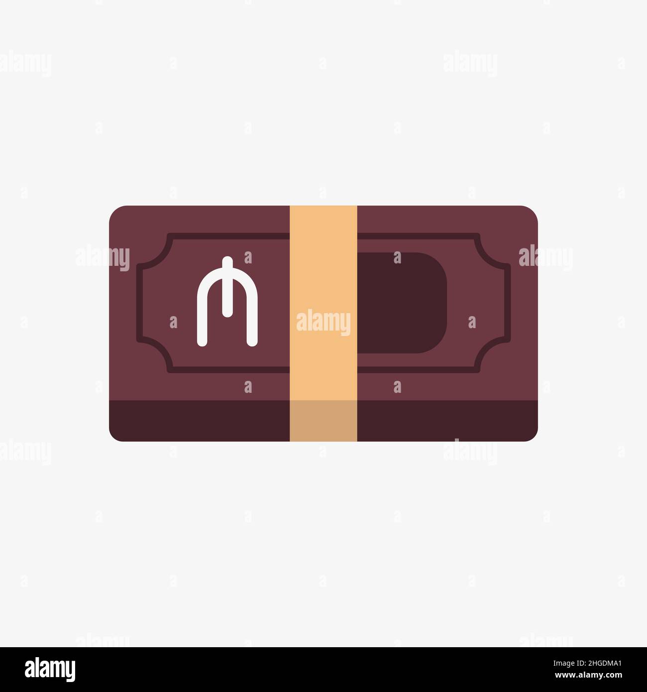 Manat icon. Azerbaijan currency symbol on banknote Stock Vector Image ...