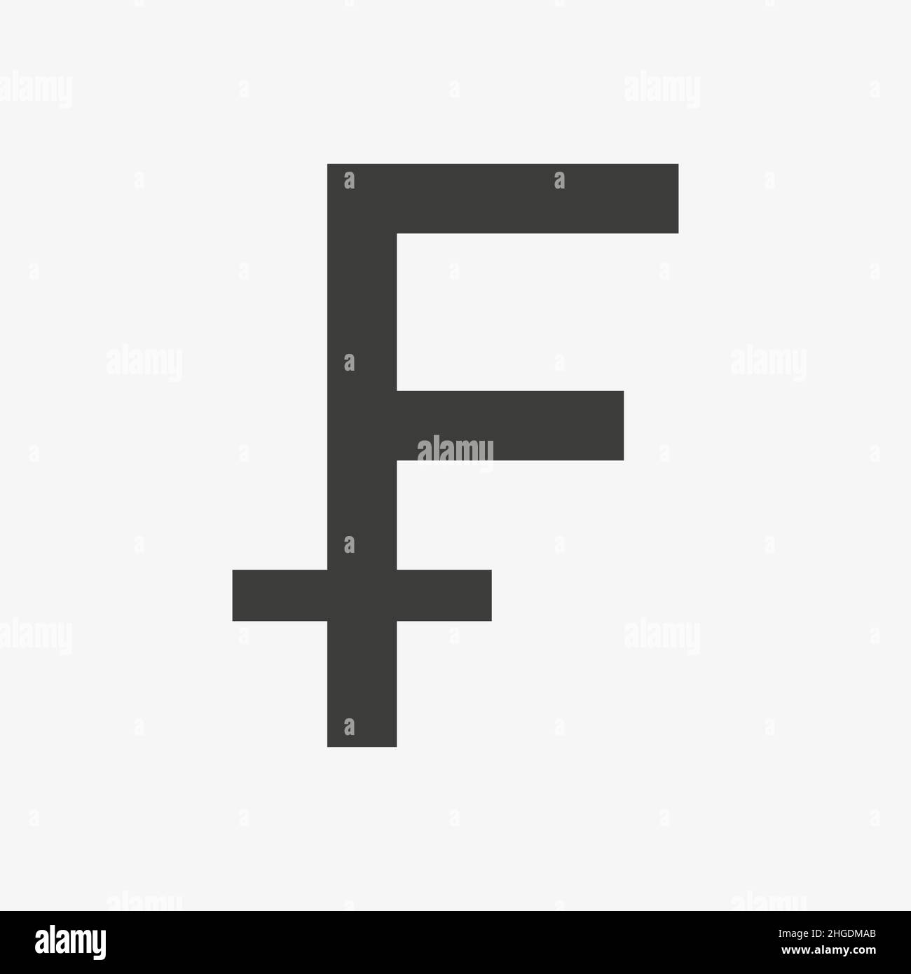 Swiss franc symbol. Currency of Switzerland icon Stock Vector Image ...