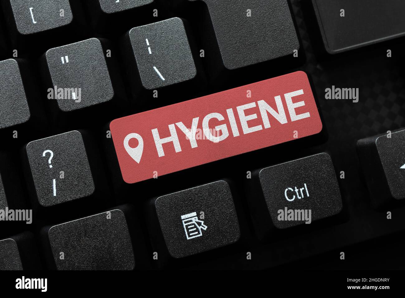Handwriting text Hygiene, Word for study of science of the ... Handwriting text Hygiene, Word for study of science of the ...