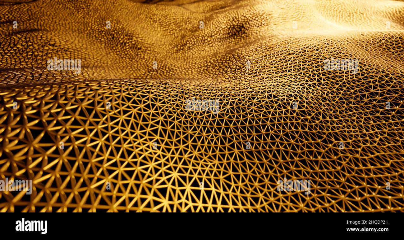 3d gold abstract geometric background Stock Photo - Alamy