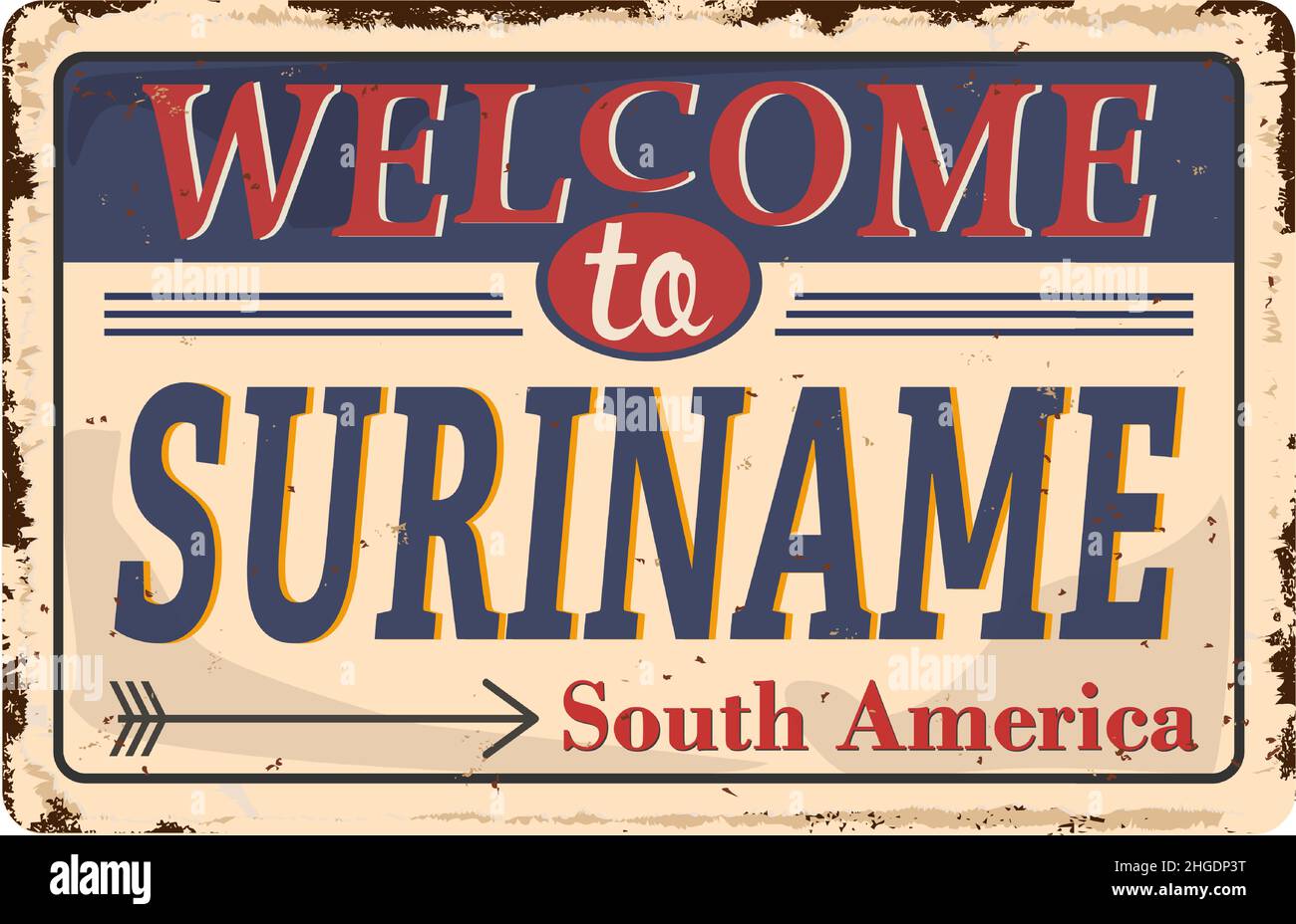 Old metal sign saying Cut Out Stock Images & Pictures - Alamy