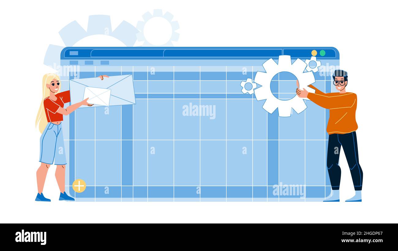 Server maintenance flat isometric Stock Vector Images - Alamy