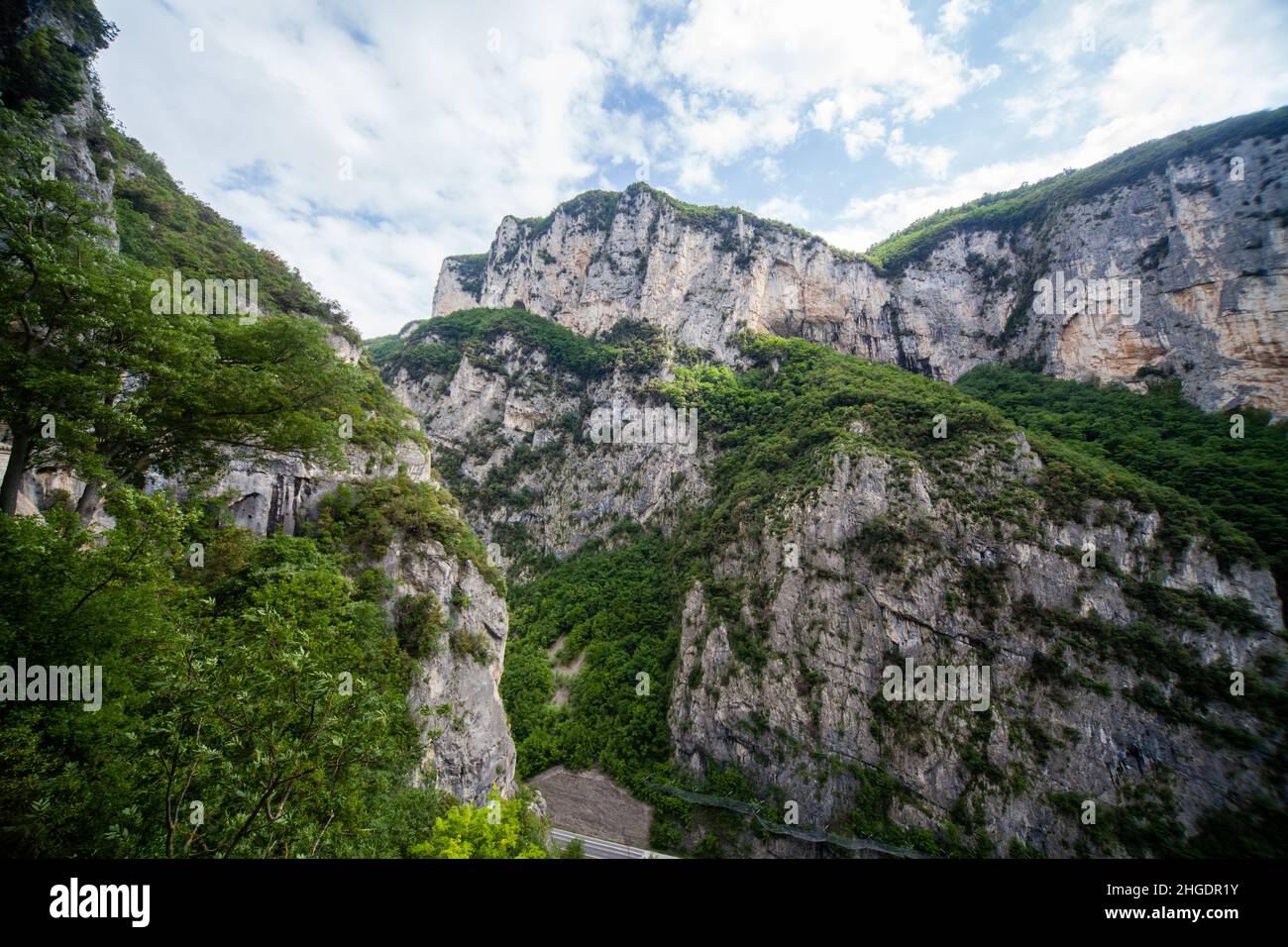 Temple of Valadier church near the Frasassi caves in Genga Italy Stock ...