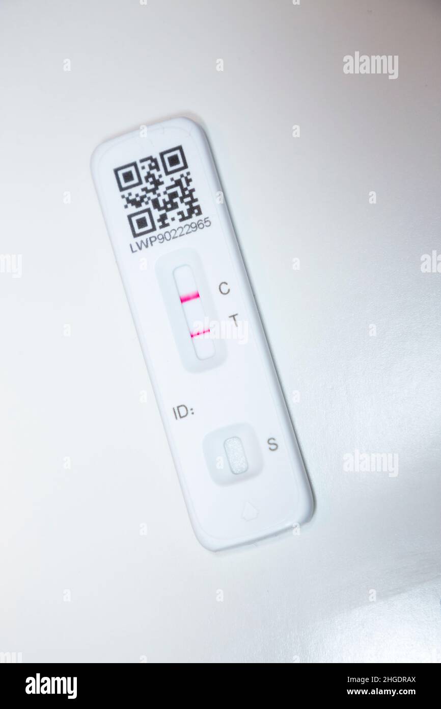 Lateral flow test / LFT / LFD / lateral flow device kit having tested ...