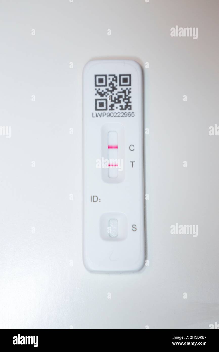Lateral flow test / LFT / LFD / lateral flow device kit having tested ...
