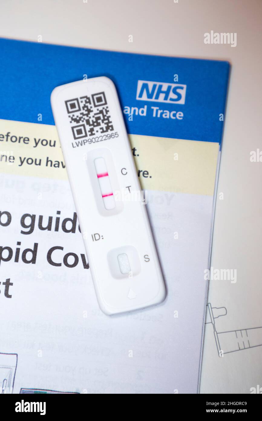 Lateral flow test / LFT / LFD / lateral flow device kit having tested ...