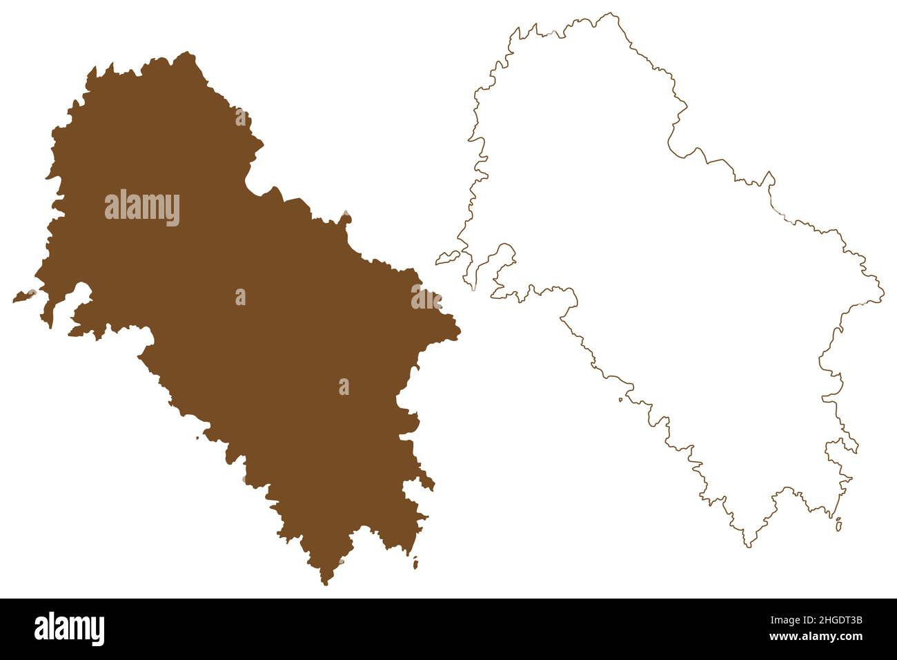 Ios island (Hellenic Republic, Greece, Cyclades archipelago) map vector ...