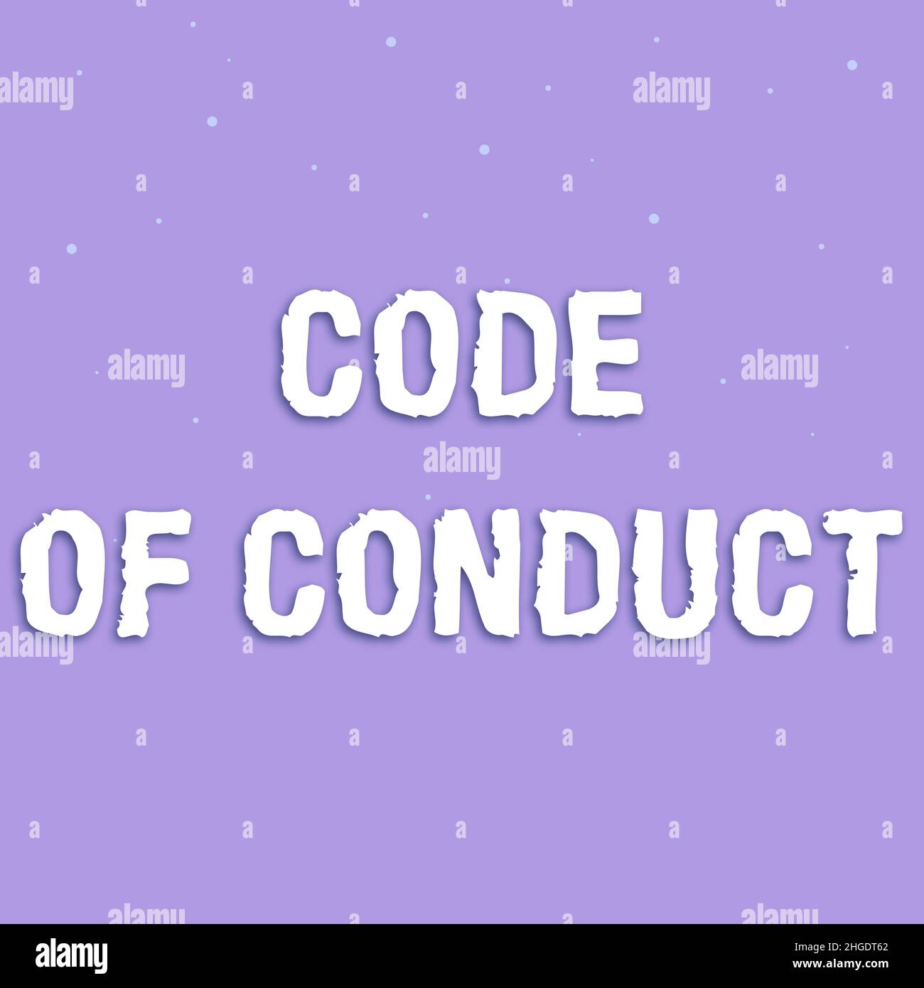 Inspiration showing sign Code Of Conduct, Business overview set of ...