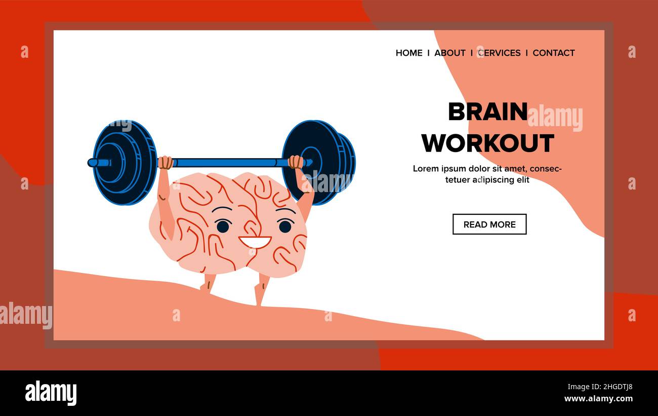 Brain Workout And Making Sport Exercise Vector Stock Vector Image & Art ...
