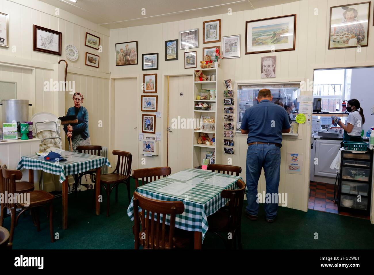 Sids cafe Holmfirth Kirklees, West Yorkshire, England Stock Photo - Alamy