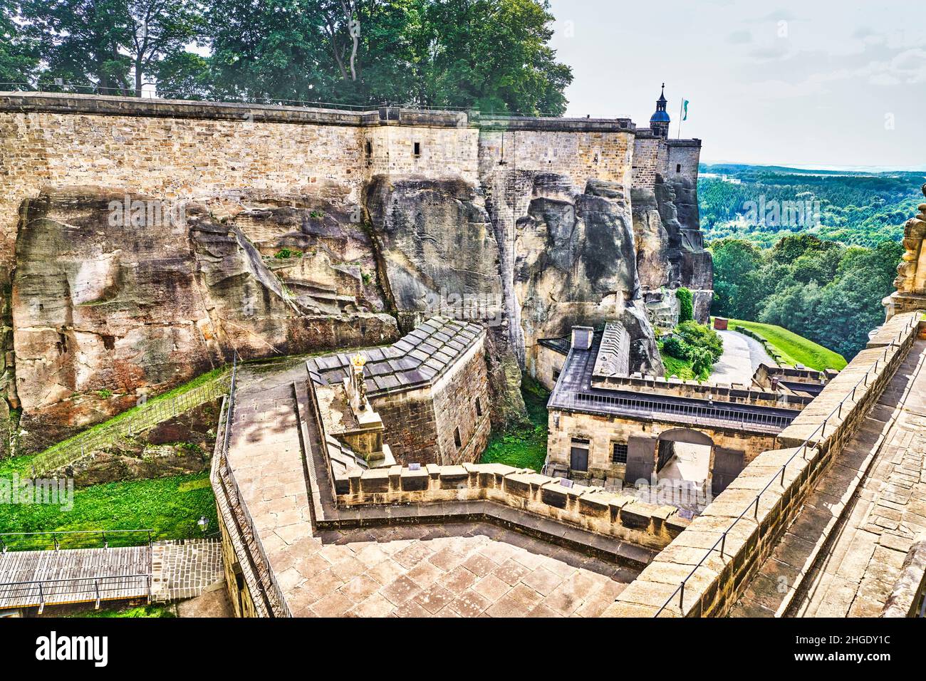 castle walls of a fortress in germany Stock Photo - Alamy
