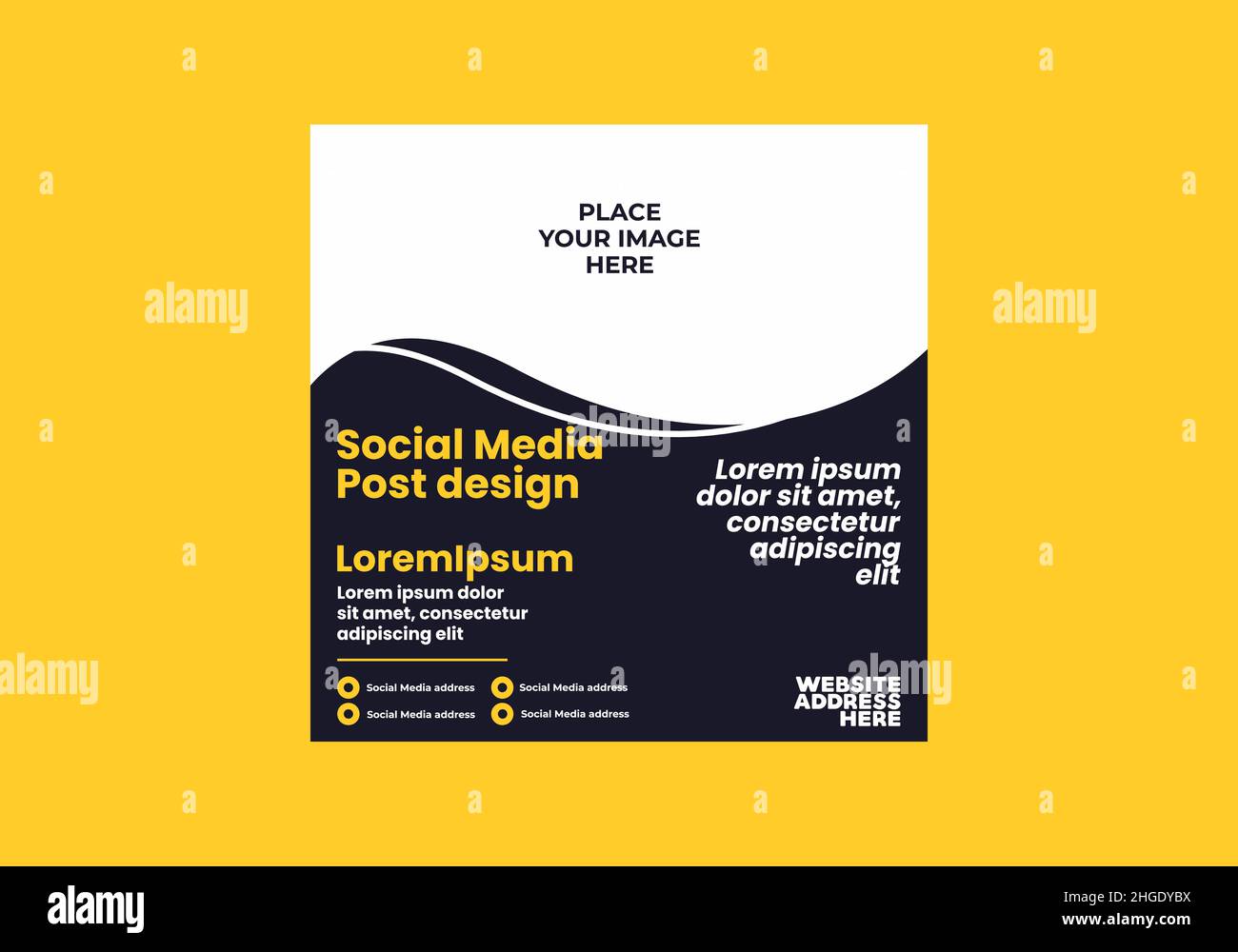 Colorful social media post graphic design Stock Vector Image & Art - Alamy