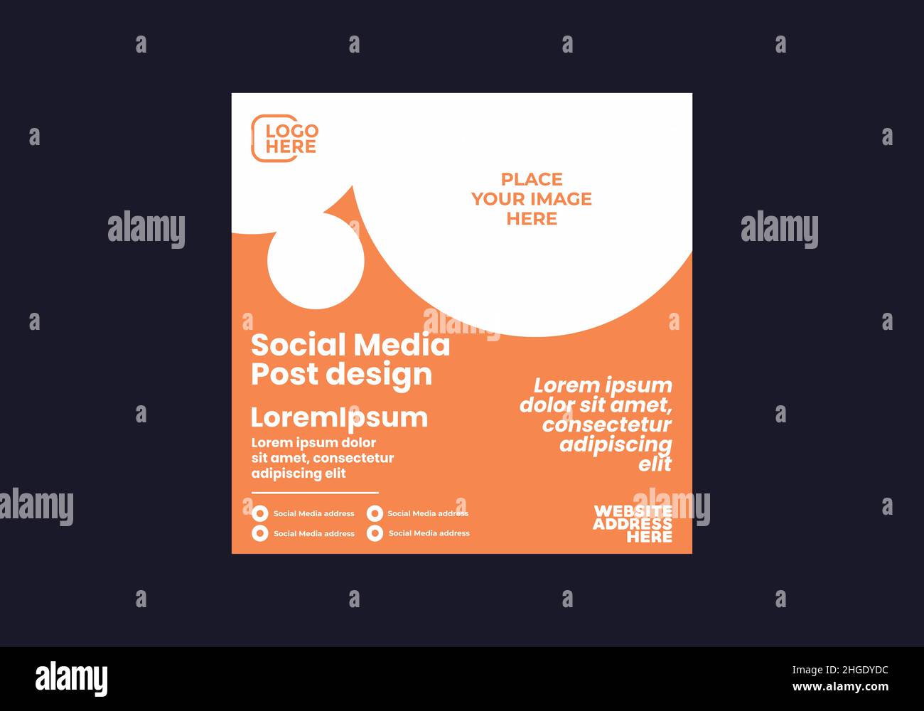 Colorful social media post graphic design Stock Vector Image & Art - Alamy