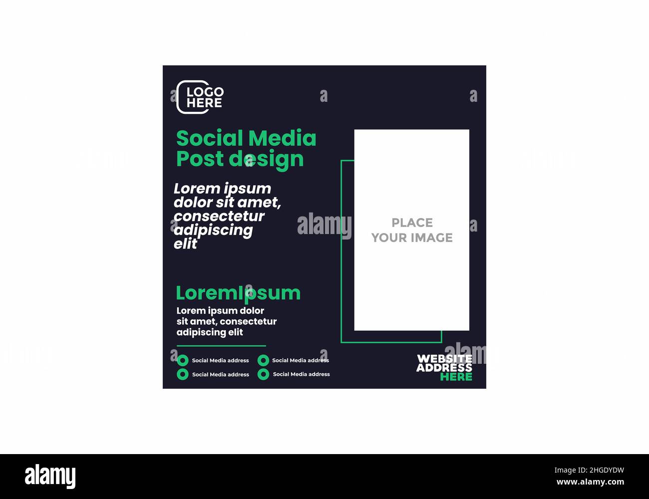 Social media corporate post Cut Out Stock Images & Pictures - Alamy