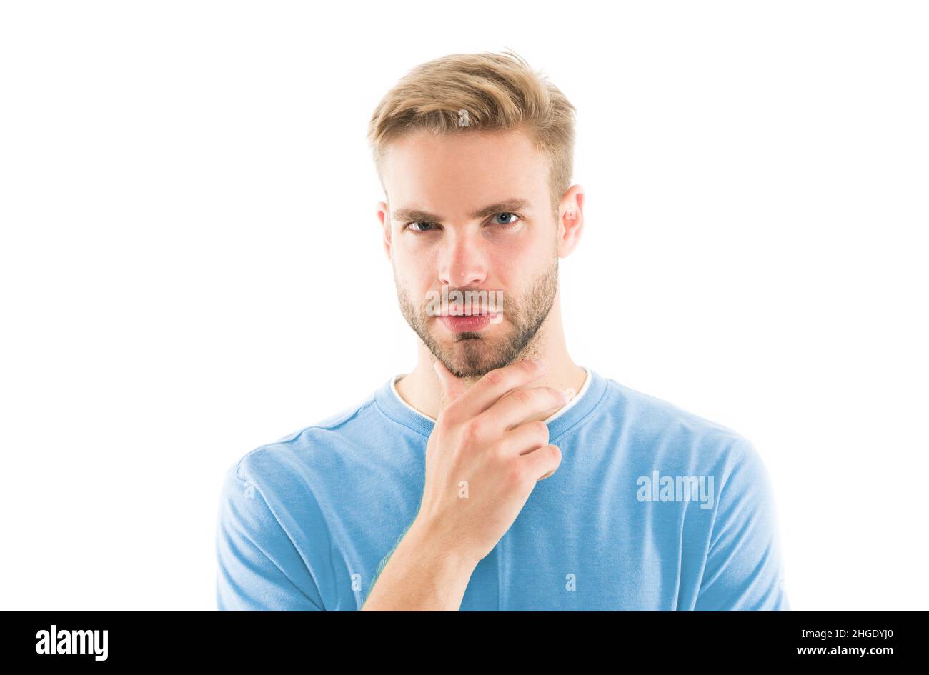 Product for styling male hairdo. Trimming bristle. Facial hair become ...