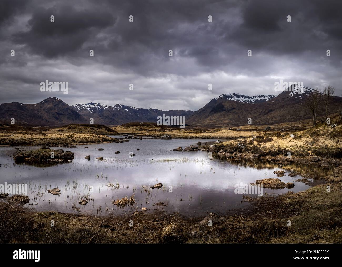 Rannoch Moor landscape, The Scottish Highlands, UK Stock Photo - Alamy