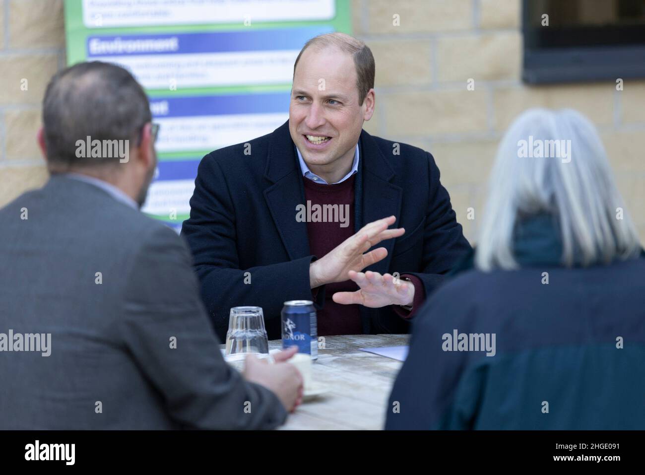 The Duke of Cambridge during a visit to the Clitheroe Community ...