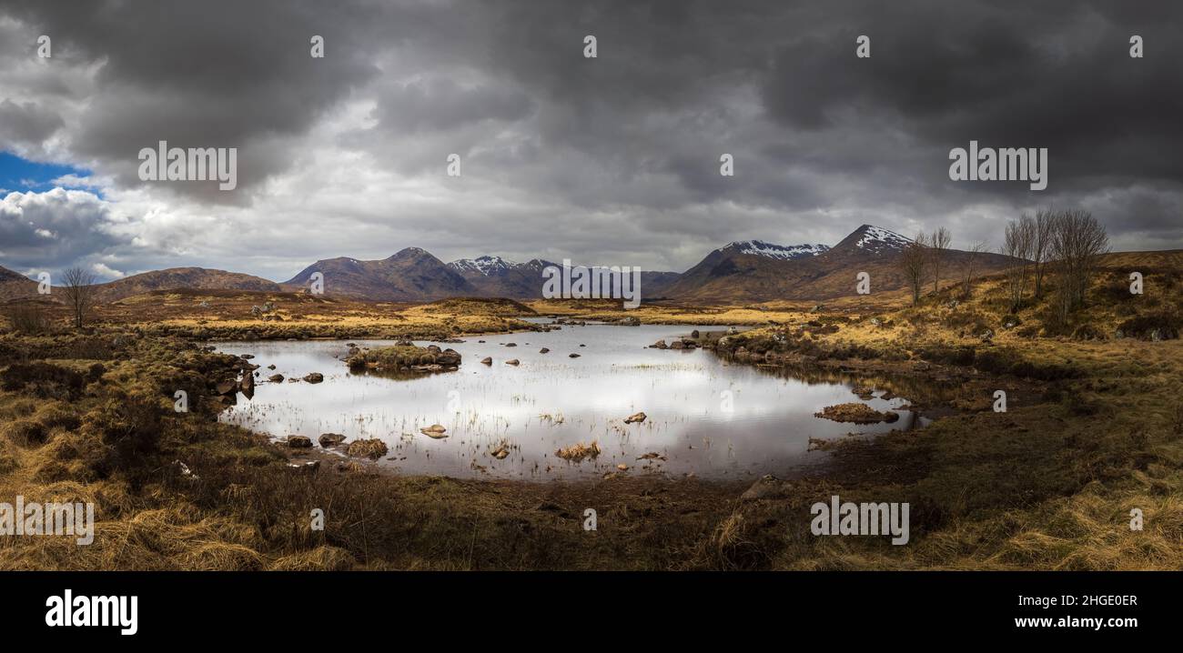Rannoch Moor landscape, The Scottish Highlands, UK Stock Photo - Alamy