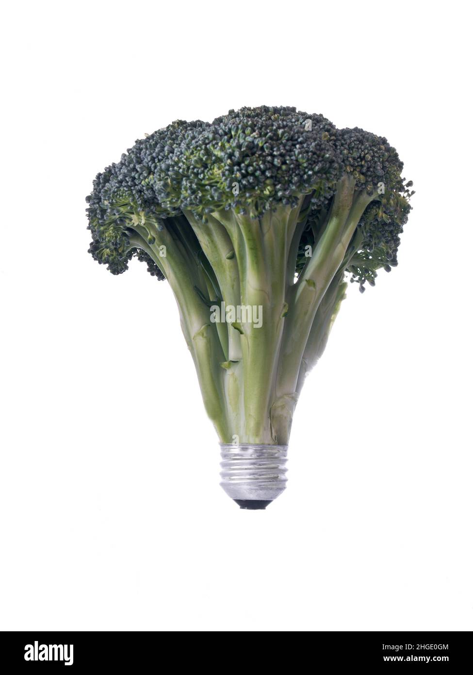 Broccoli as a light bulb Stock Photo - Alamy