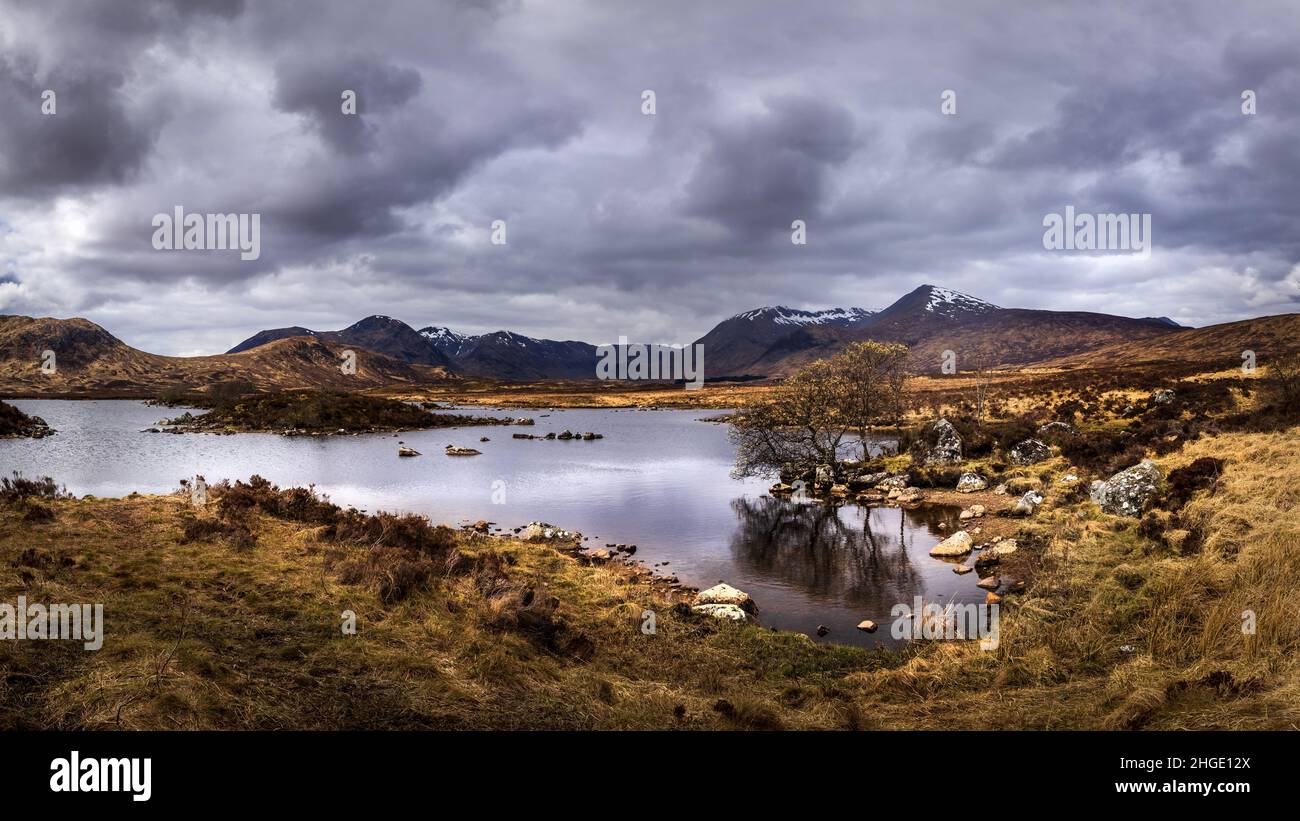 Rannoch Moor landscape, The Scottish Highlands, UK Stock Photo - Alamy