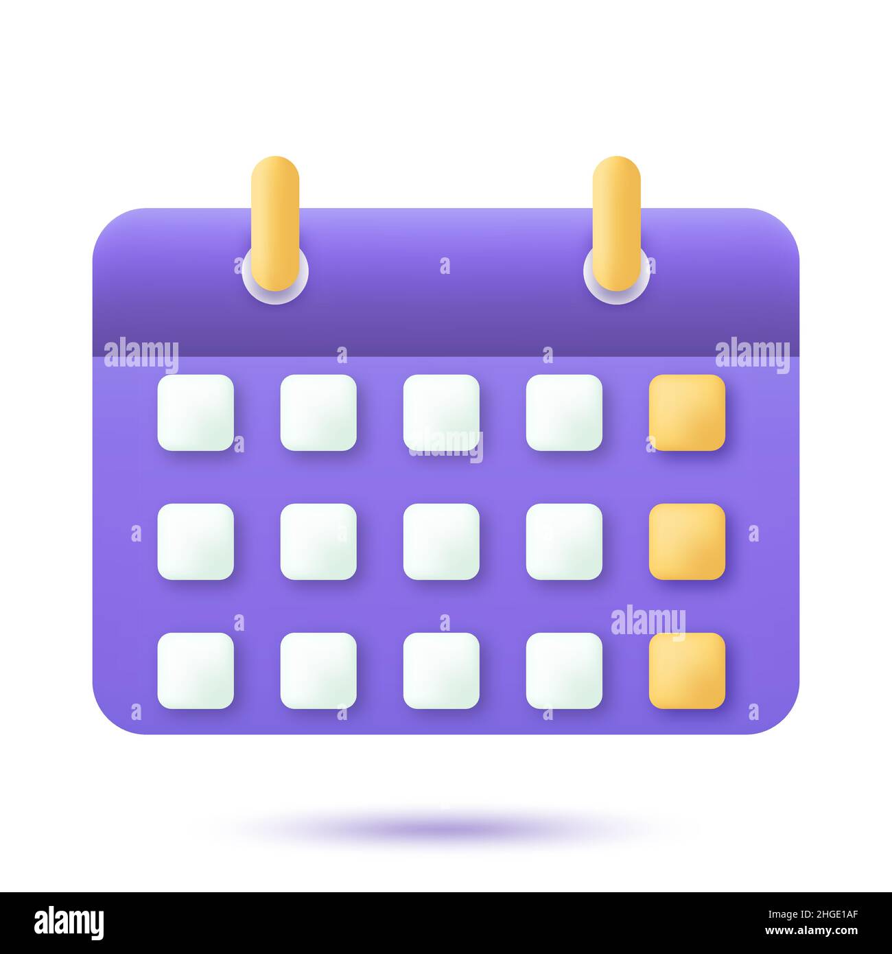 3d calendar Stock Vector Images - Alamy