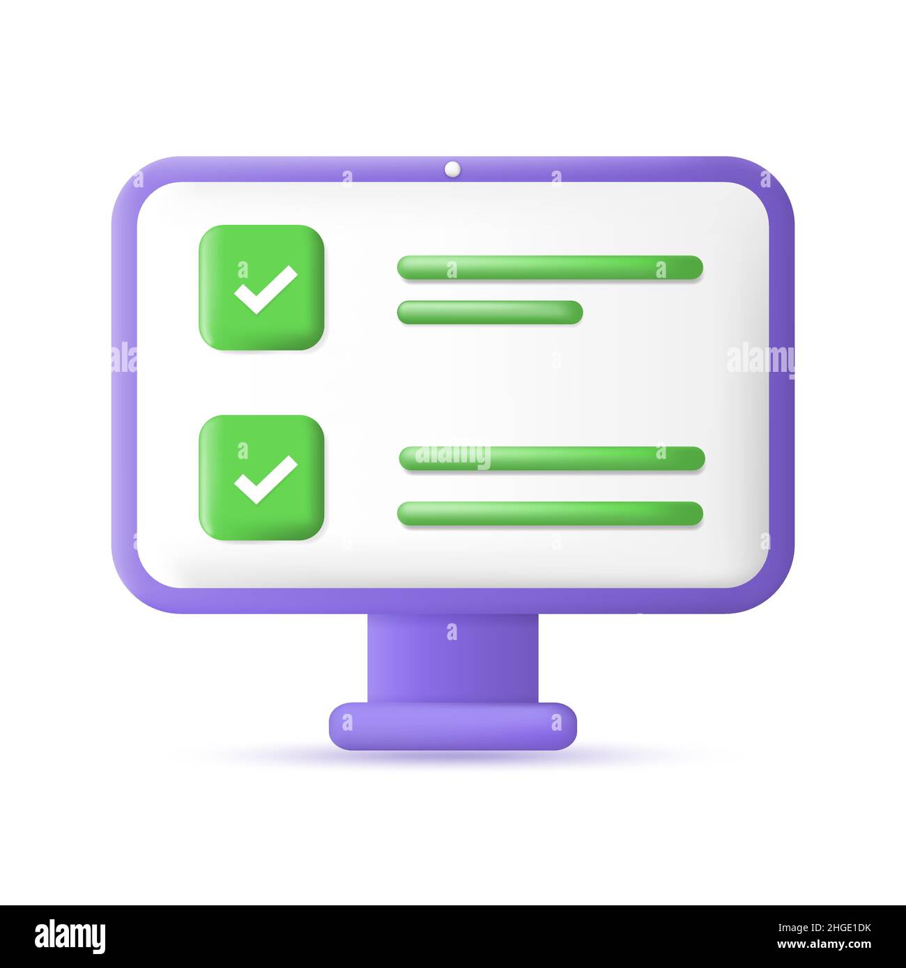 Computer screen 3d Stock Vector Image & Art - Alamy