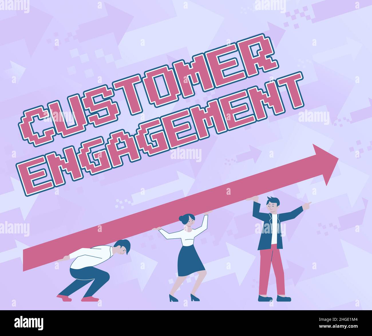 Hand writing sign Customer Engagement, Concept meaning communication ...