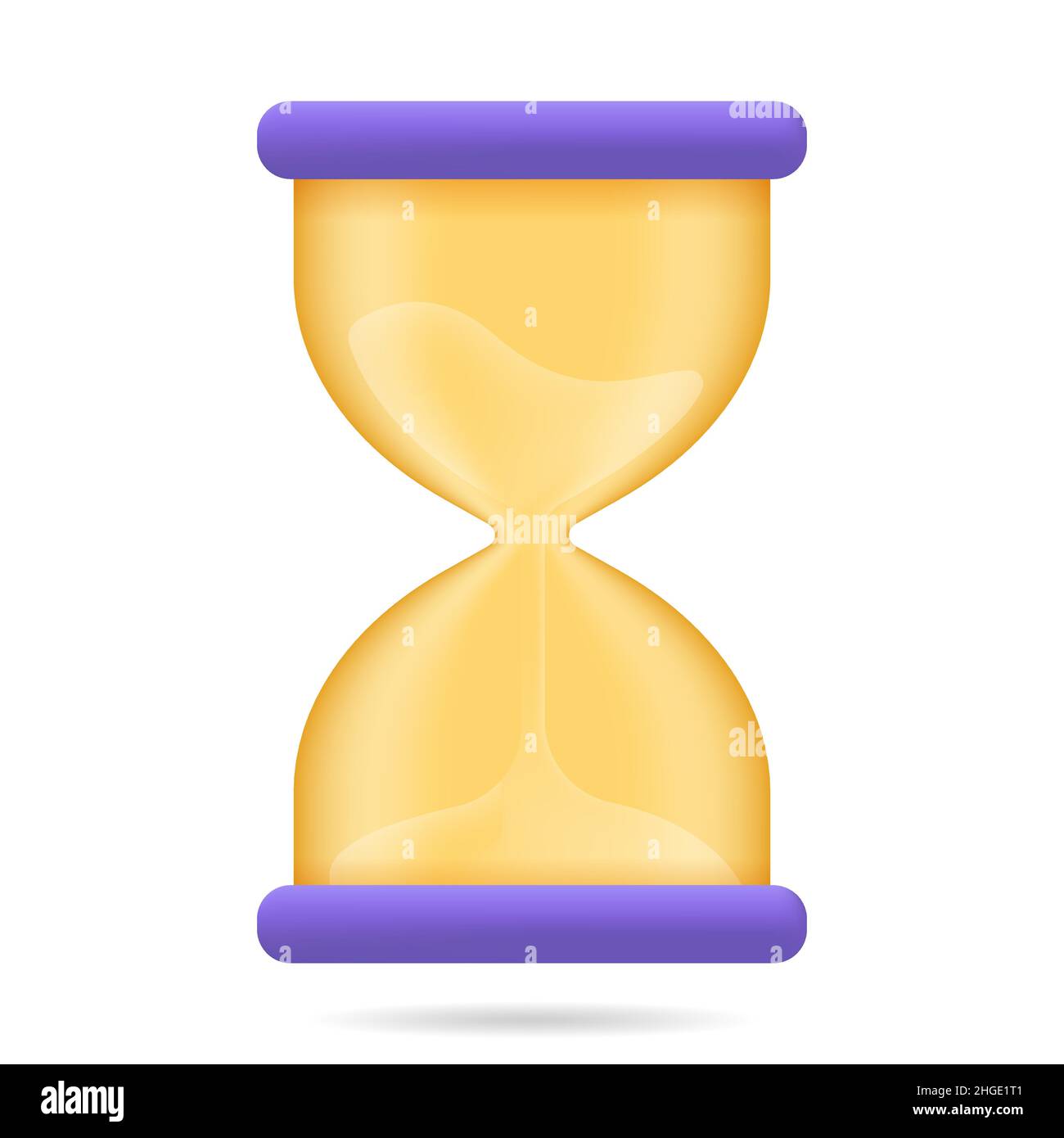 Hourglass 3d icon Stock Vector Image & Art - Alamy