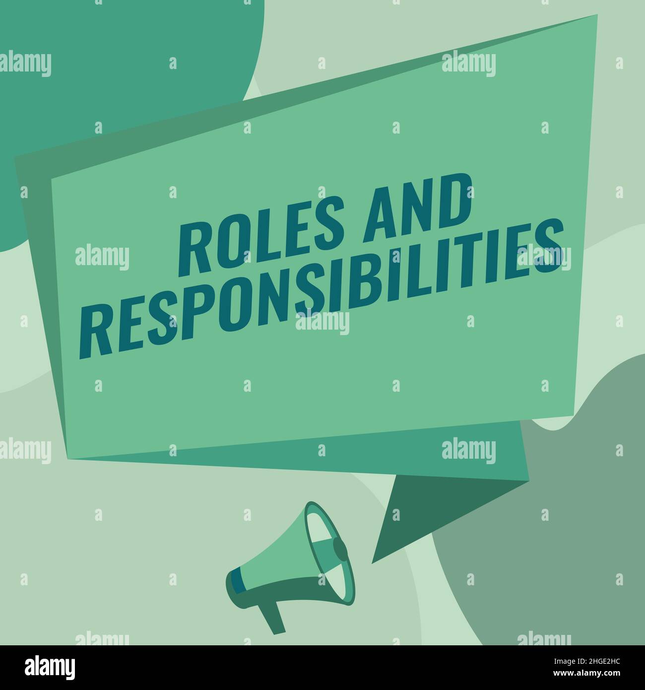 Text showing inspiration Roles And Responsibilities, Internet Concept ...