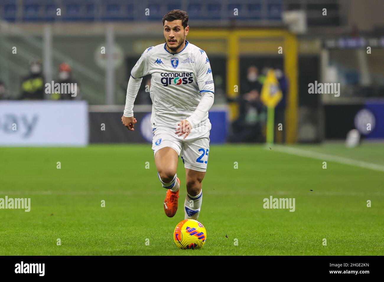 Filippo Bandinelli of Empoli FC in action during the Coppa Italia 2021/ ...
