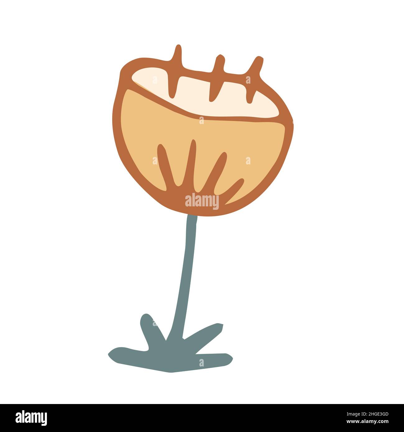 Cartoon poppy flower Stock Vector Images - Alamy