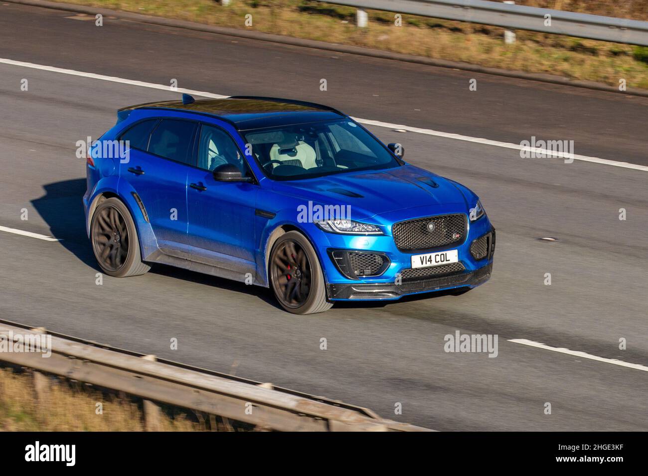 2019 blue Jaguar F-PACE SVR AWD 5000cc petrol 8 speed automatic ...