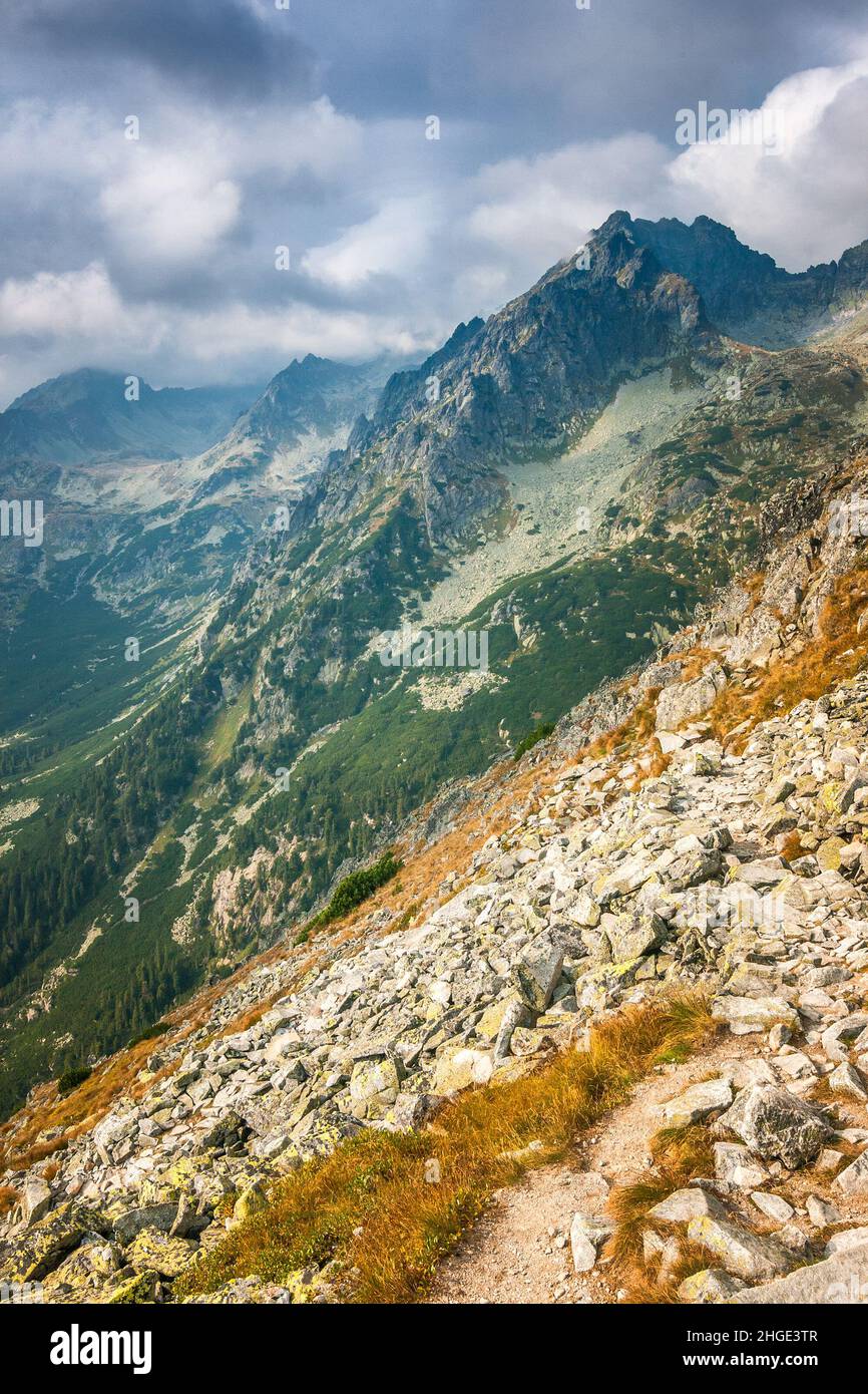 Mountain landscape, High Tatras National Park, Slovakia, Europe Stock ...